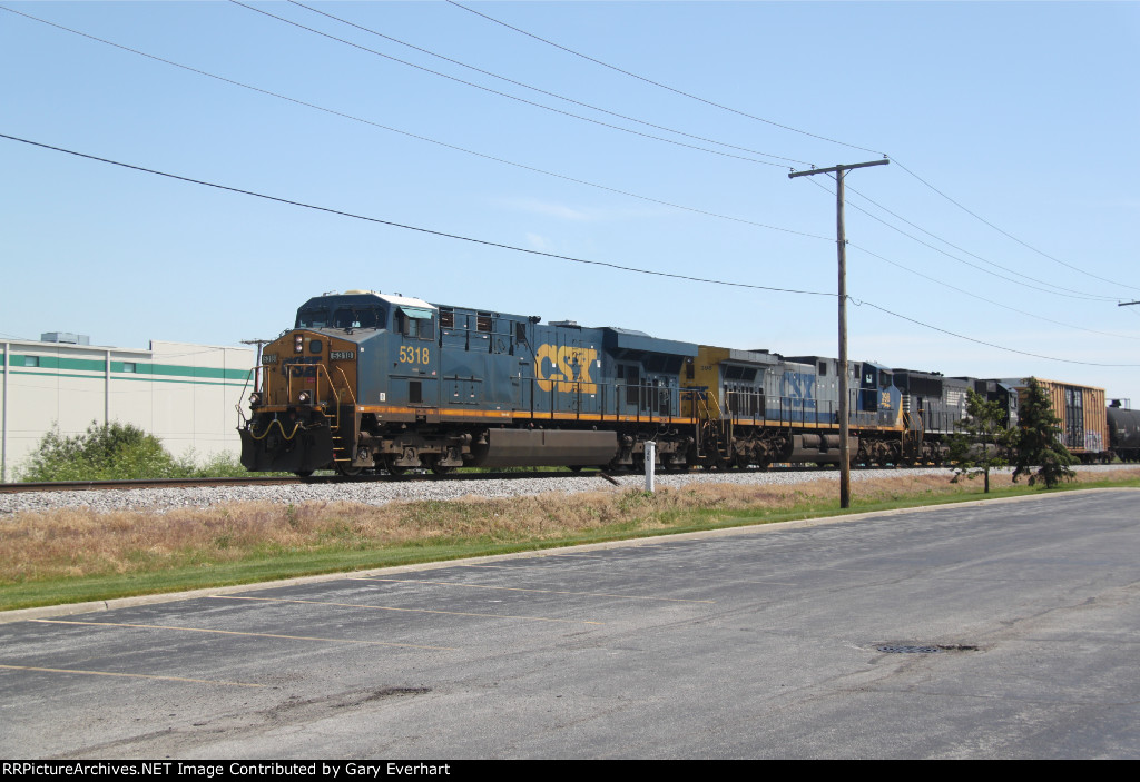 CSX #5318, CSX #398 & NS #2536